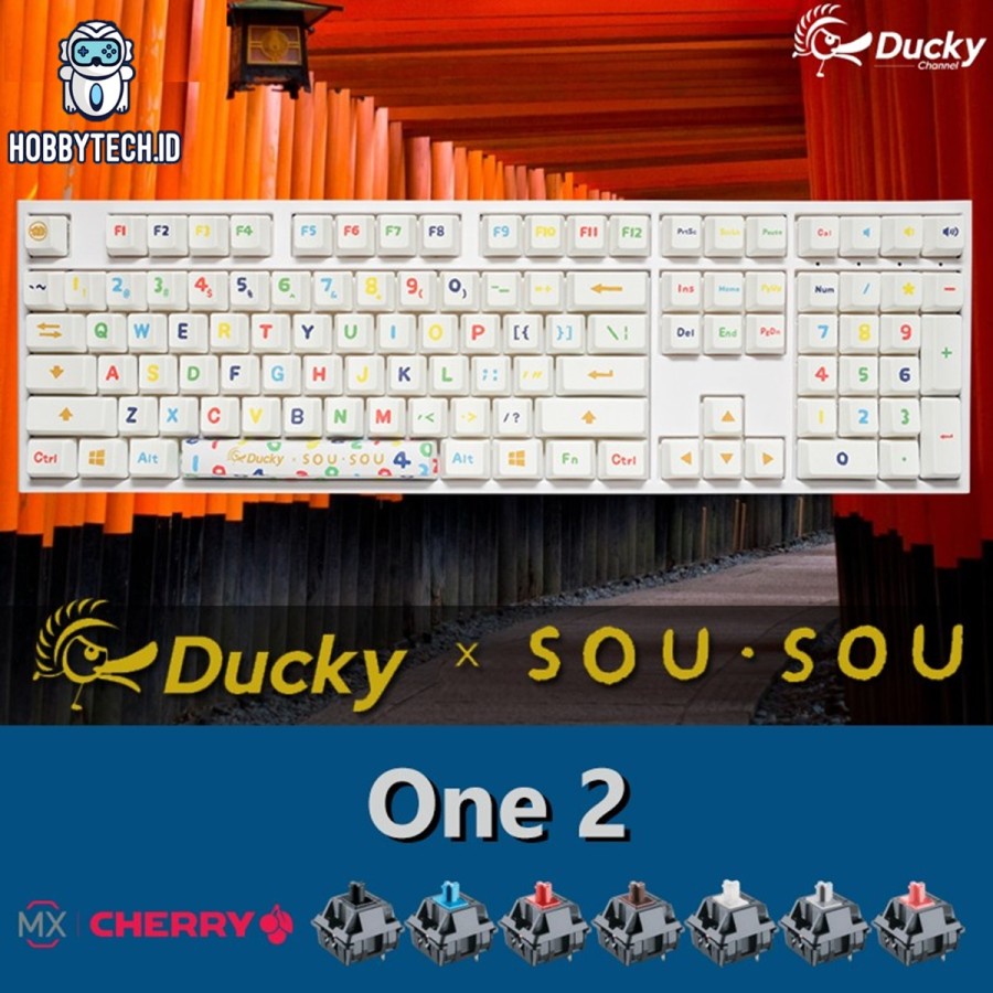 Jual Ducky X Sou Sou One 2 Fullsize PBT Mechanical Gaming Keyboard | Shopee Indonesia