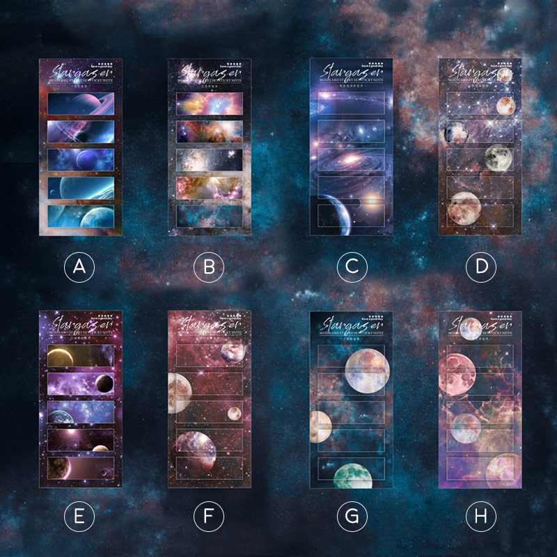 Jual Yu Xian Stargazer Space Label Memo Set - Catatan Tempel / Kertas ...