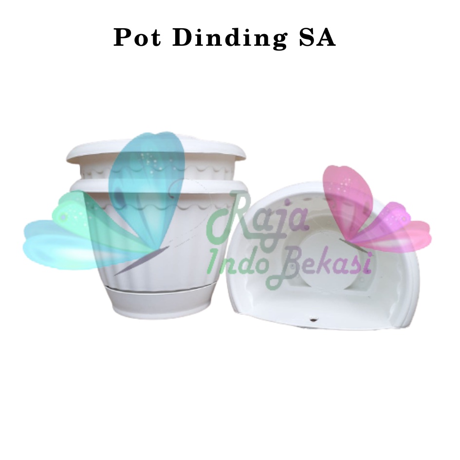 Jual Pot Dinding Tempel Tembok Hitam Putih - Vertical Garden | Shopee ...