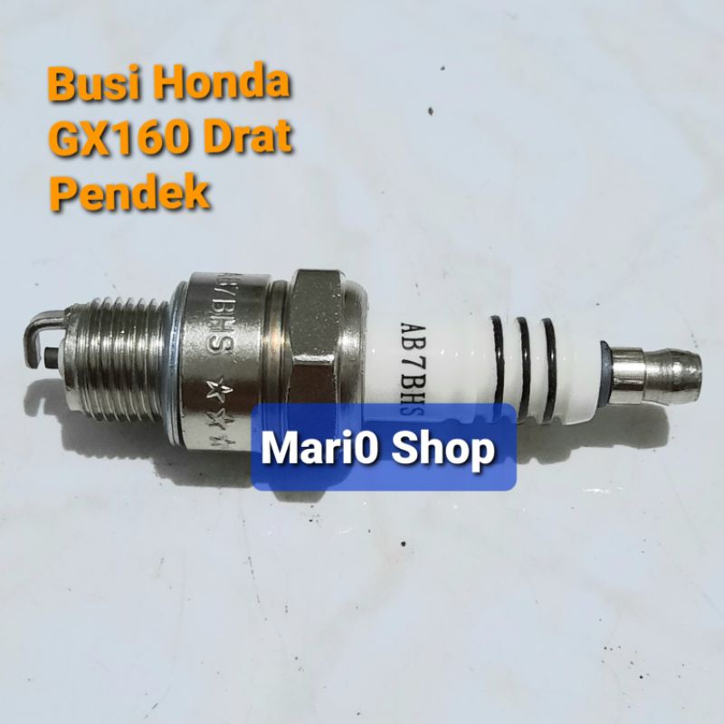 Jual GX 160 Busi Spark Plug Mesin Alkon Genset Cuci motor Honda GX160 Drat Pendek | Shopee Indonesia