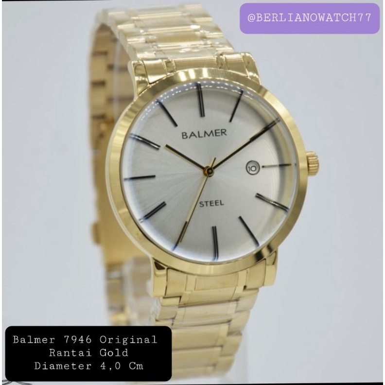 Jual JAM TANGAN PRIA BALMER 7946 ORIGINAL GOLD SILVER GARANSI RESMI ...