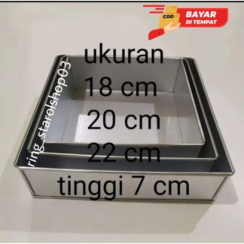 Jual LOYANG KOTAK KUE UKURAN 18X7CM 20X7CM 22X7CM | Shopee Indonesia