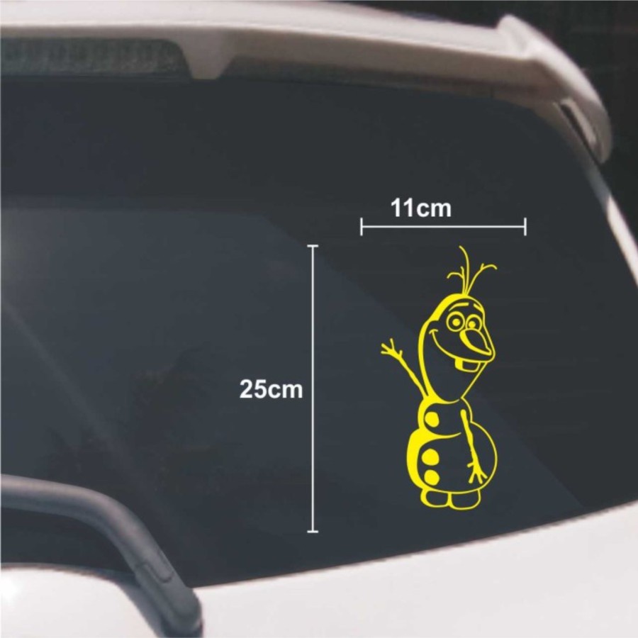 Jual STIKER KACA MOBIL LUCU STIKER MOBIL CUTTING STICKER MOBIL FROZEN ...
