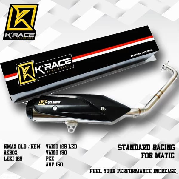Jual KNALPOT STANDARD RACING PCX VARIO 160 KRACE K-RACE K RACE | Shopee Indonesia