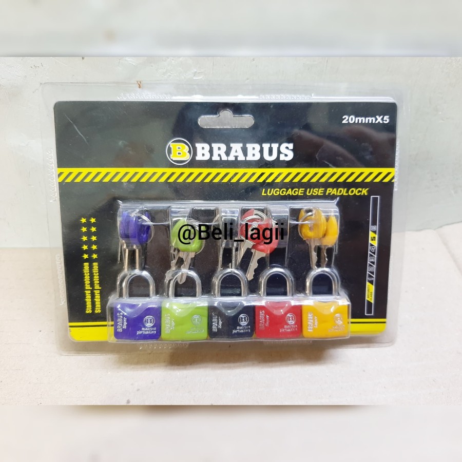 Jual GEMBOK MINI 5pcs / 1 SET (2 KUNCI) | Shopee Indonesia