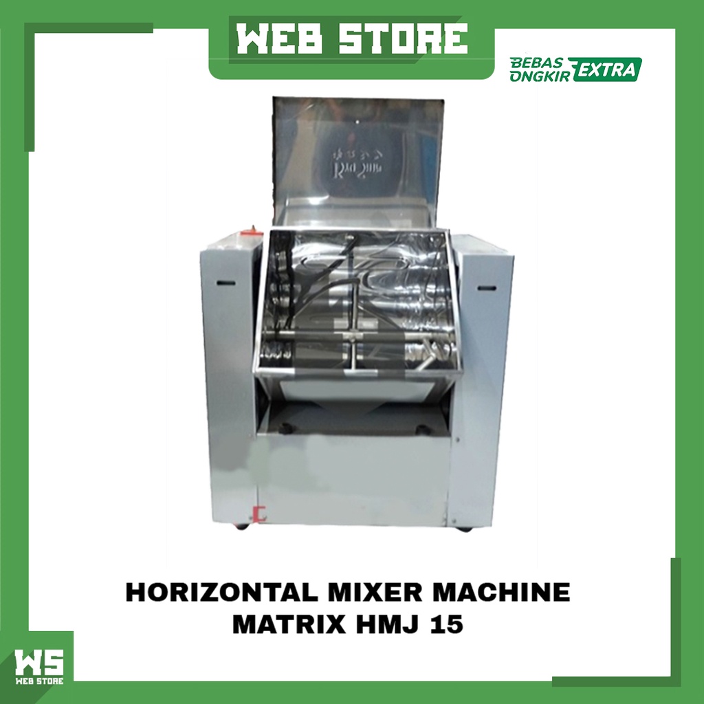 Jual Horizontal Mixer Mesin Pengaduk Adonan Mie Roti Kue Matrix HMJ-15S ...