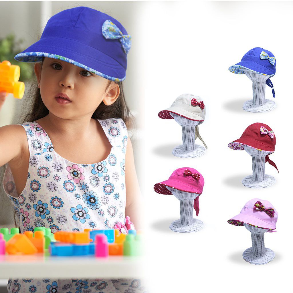 Jual Topi Caddy Anak / Topi Zumba Anak / Topi Pantai Anak Perempuan ...