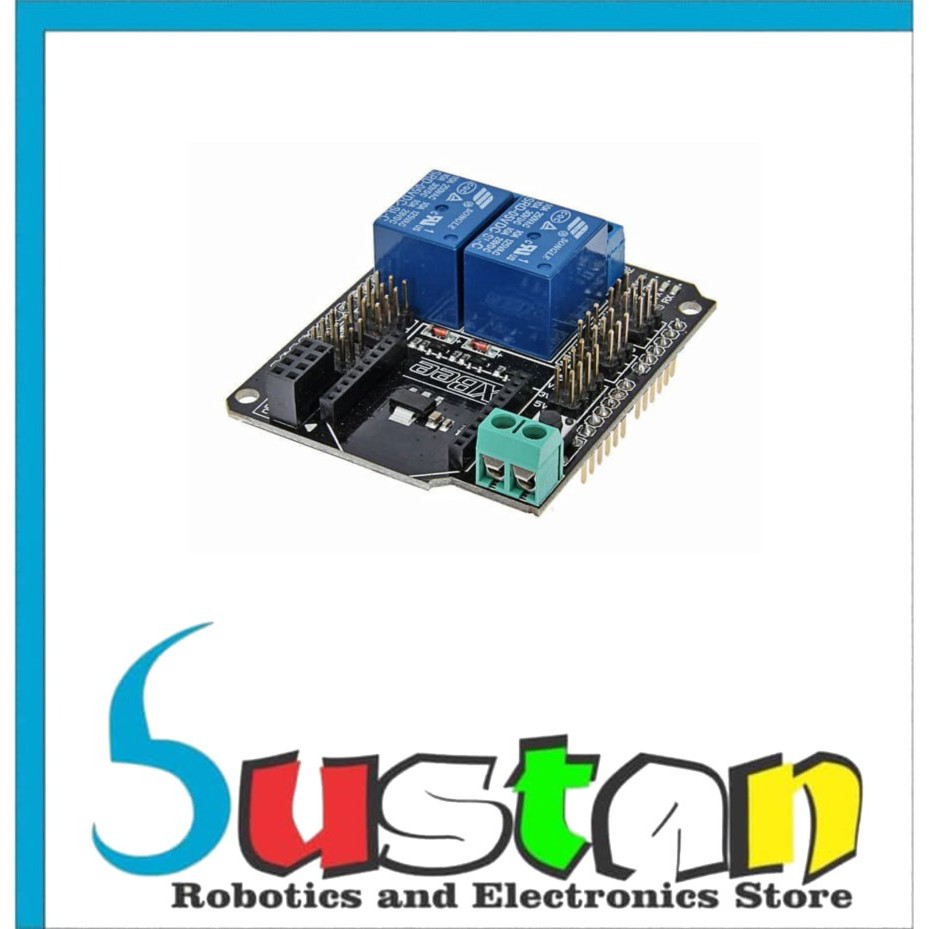Jual Relay 5V 2 Channel Shield v1.4 with Xbee Shield NRF24L01 Wifi ...