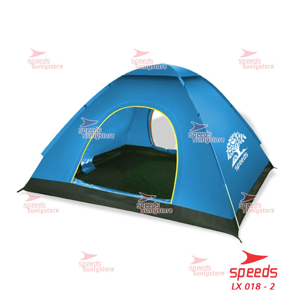 Jual SPEEDS Tenda Camping Biru Kapasitas 4 Orang Tenda Otomatis Outdoor ...