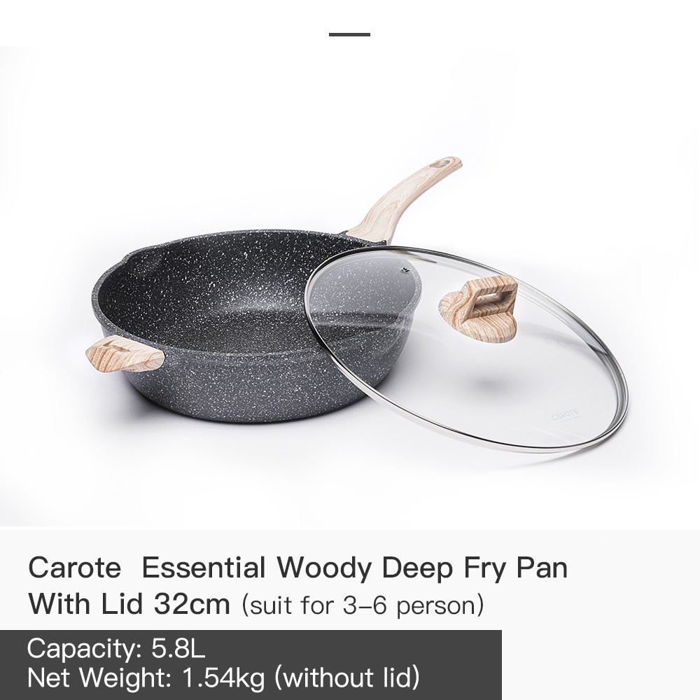 Jual CAROTE Essential Woody Panci Wajan Penggorengan Besar Anti Lengket ...