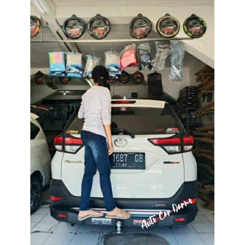Jual All New Rush Terios Bumper belakang full besi towing + dump ...