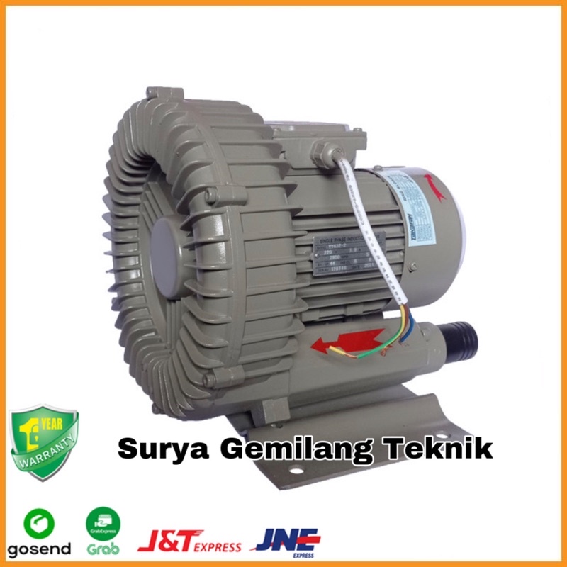 Jual Ring Blower Tambak 750Watt 1HP 220V 1Phase Ring Blower Vortex ...