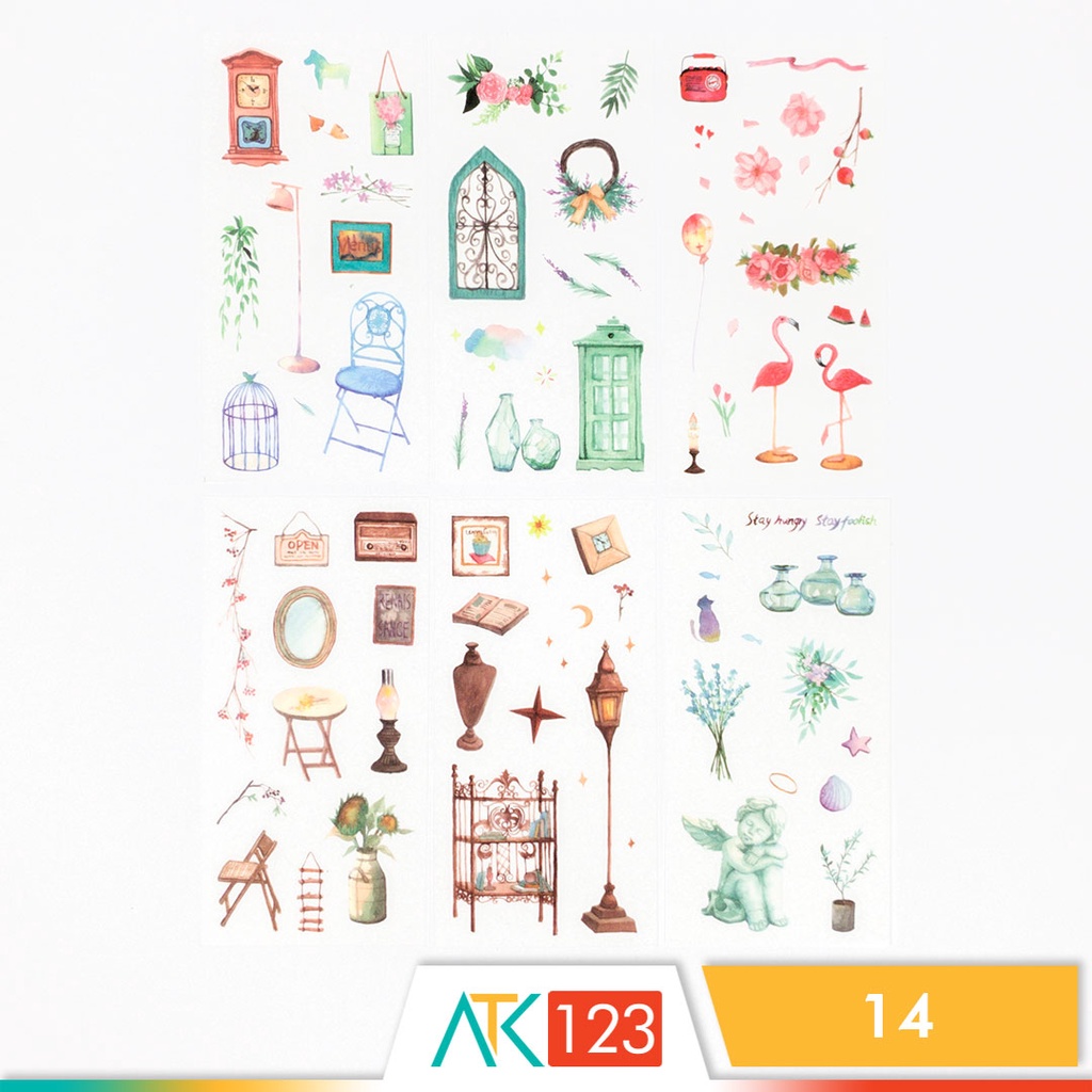 Jual Stiker Estetik Karakter Kartun Lucu / Cartoon / Doodle / Nature ...