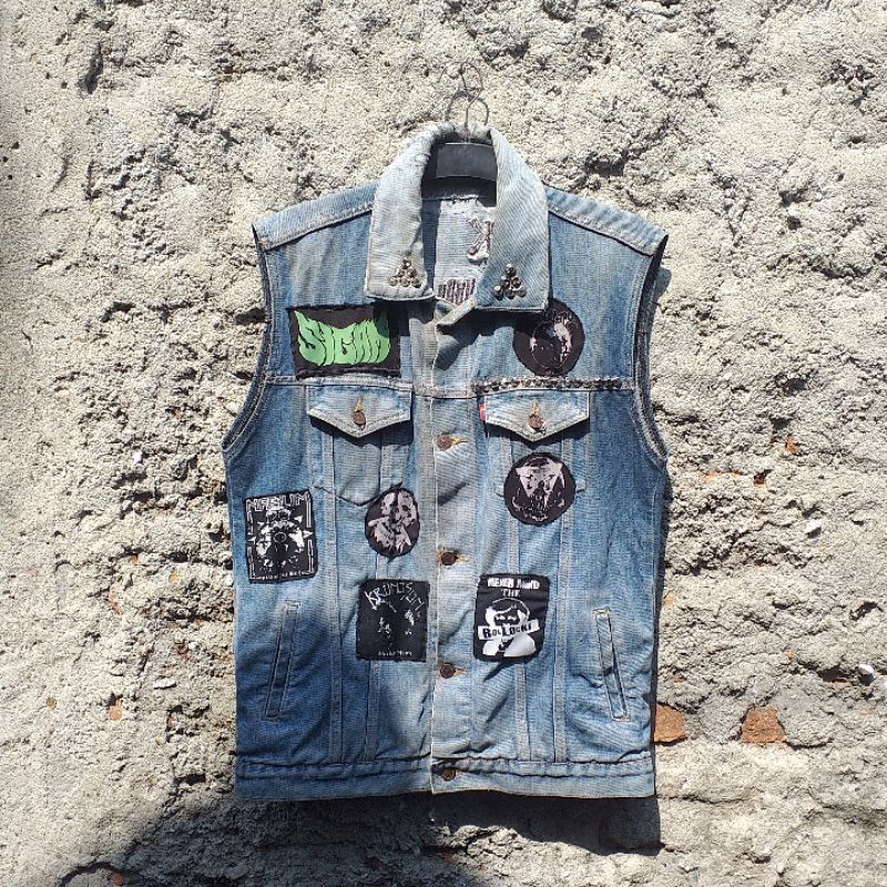 Jual VEST / ROMPI PUNK CUSTOM | Shopee Indonesia