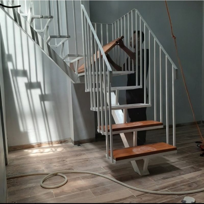 Jual tangga rebah besi kayu custom product | Shopee Indonesia