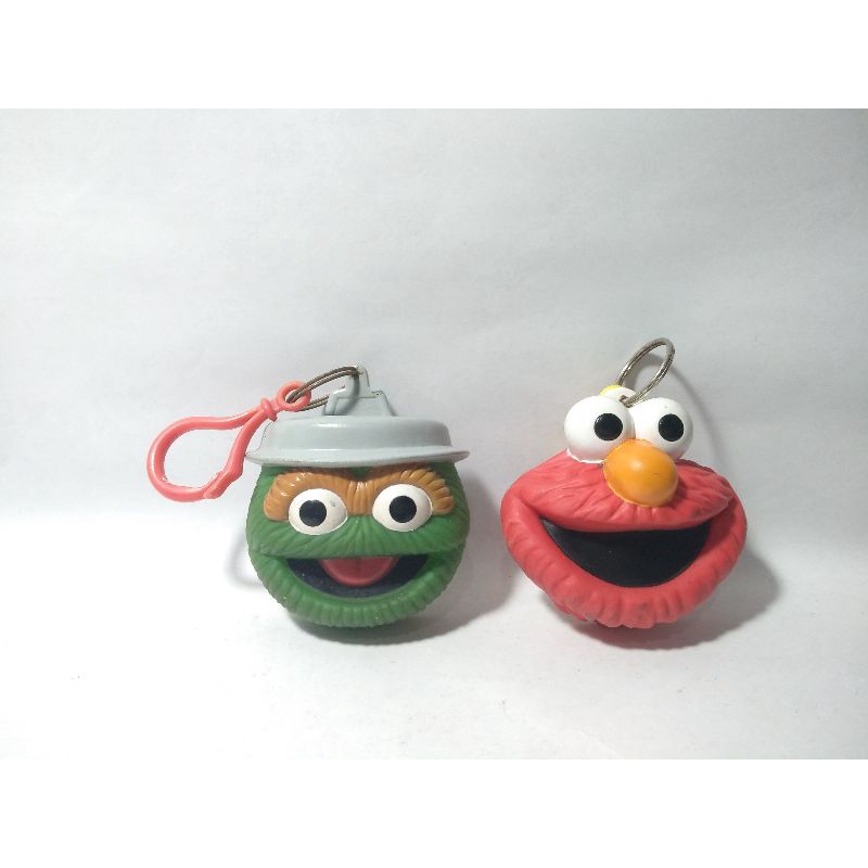Jual Ganci Sesame Street Oscar Elmo Gantungan Kunci Keychain Applause ...
