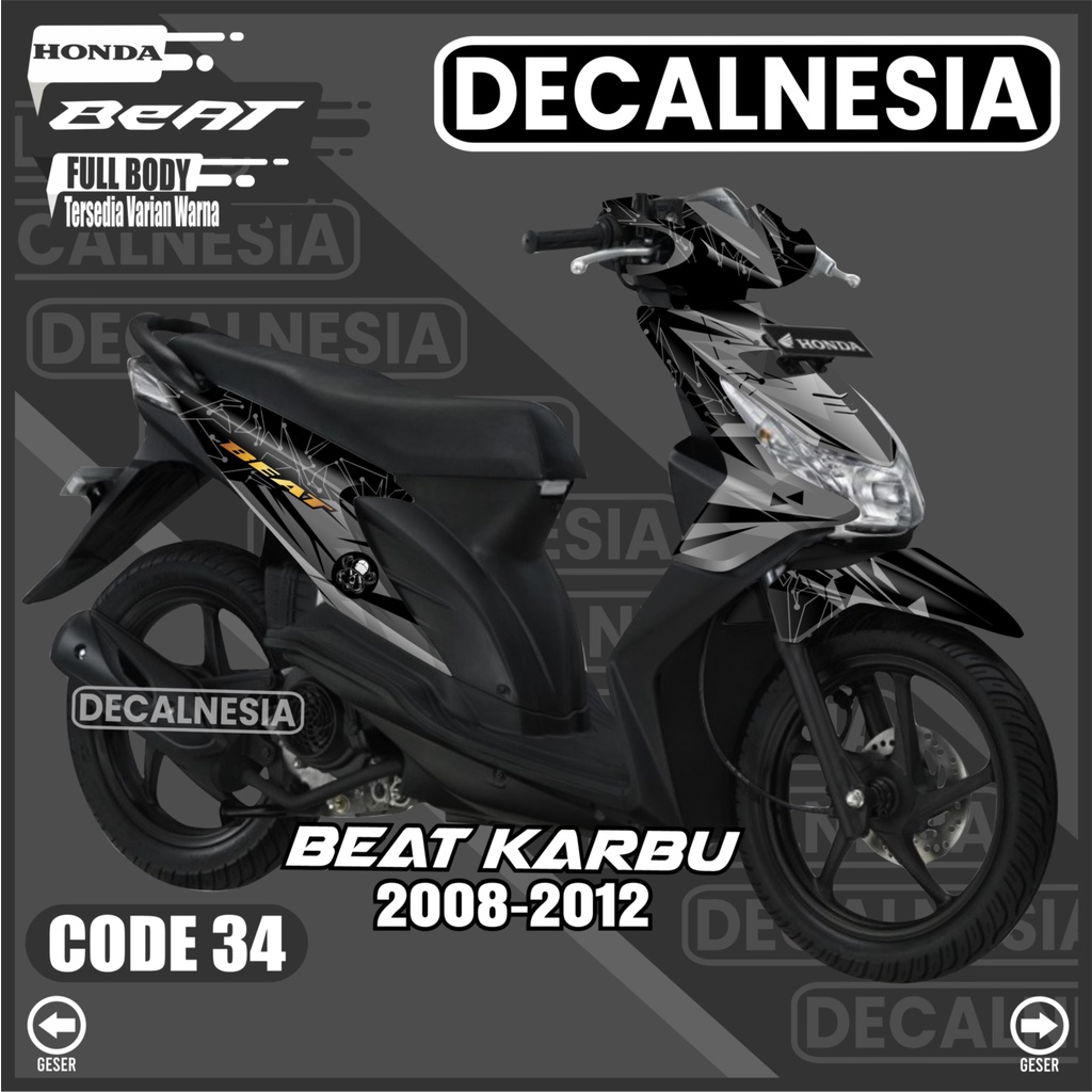 Jual Stiker Decal Beat Karbu Full Body 2008 2009 2010 2011 2012 Sticker ...