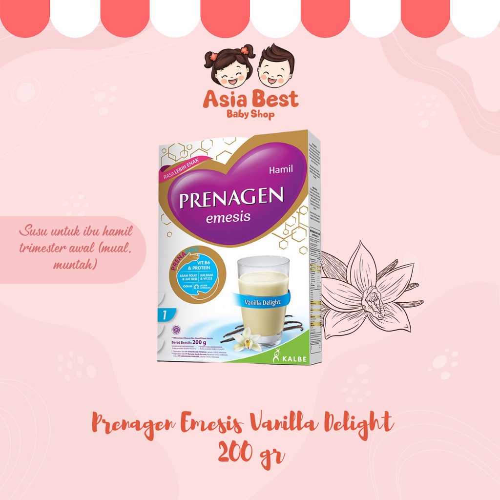 Jual PRENAGEN EMESIS Vanilla 200 GR/susu ibu hamil mual muntah | Shopee ...