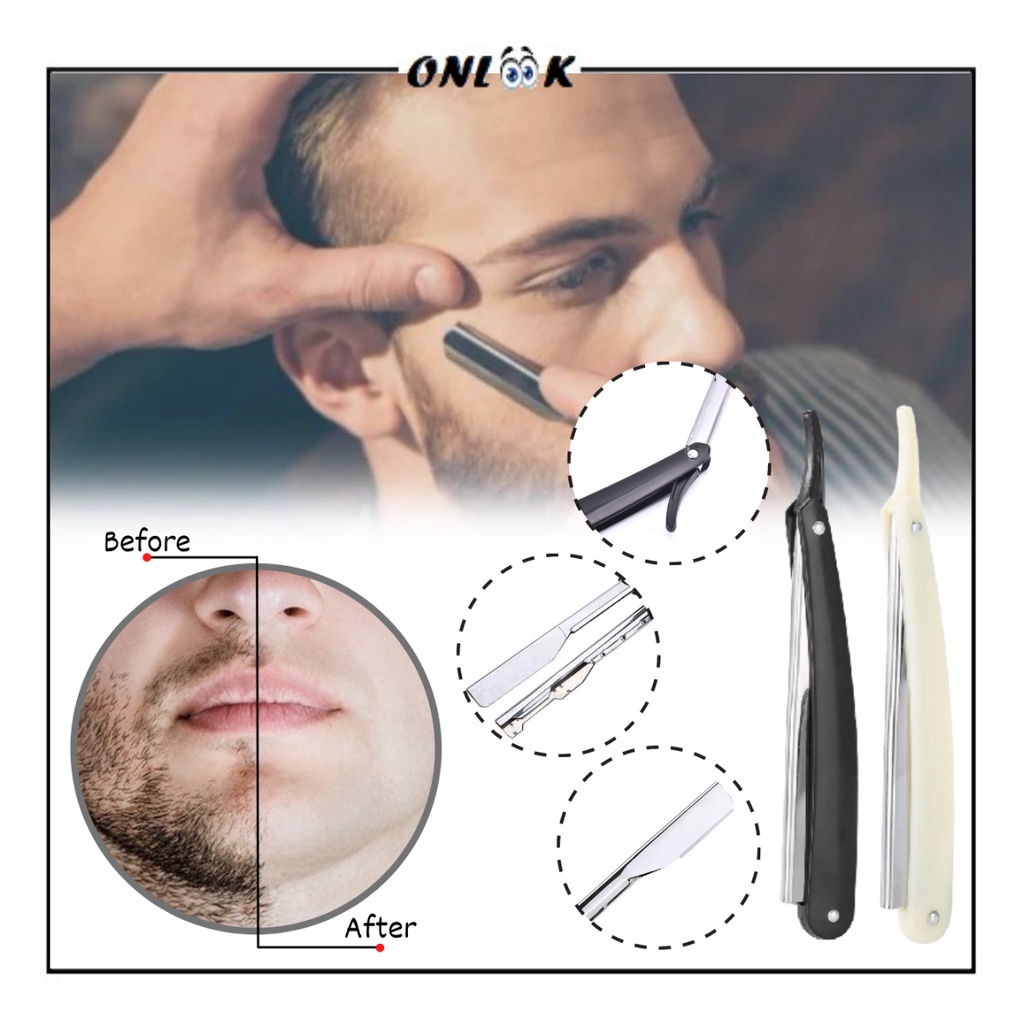 Jual Pisau Cukur Lipat Foldable Shaver Multifungsi Alat Cukur Rambut ...