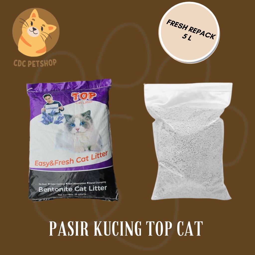 Jual Pasir Kucing Top Cat 5 L | Shopee Indonesia