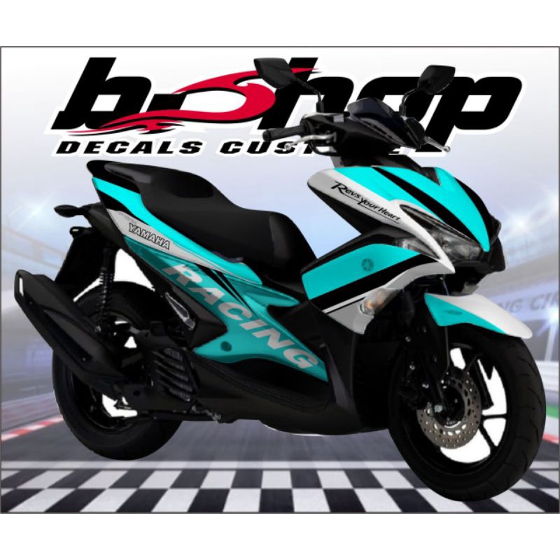 Jual stiker decal aerox sticker striping full body aerox tosca racing ...