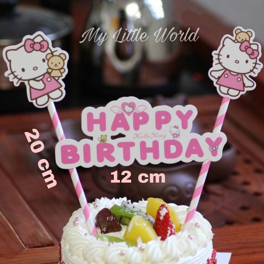 Jual Topper Hello Kitty My Melody Figurin Mainan Dekorasi Birthday Cake ...