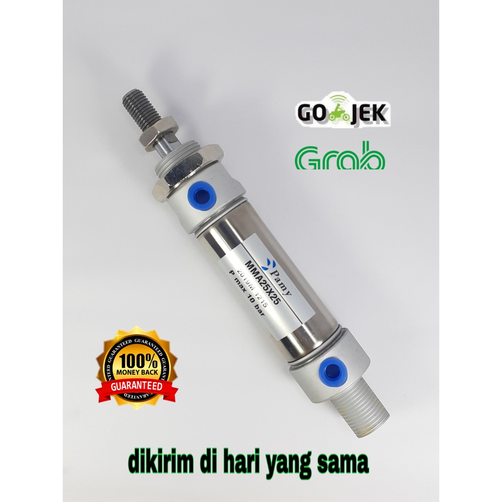 Jual air cylinder pneumatic model tabung stainless steel MA 25X25 ...