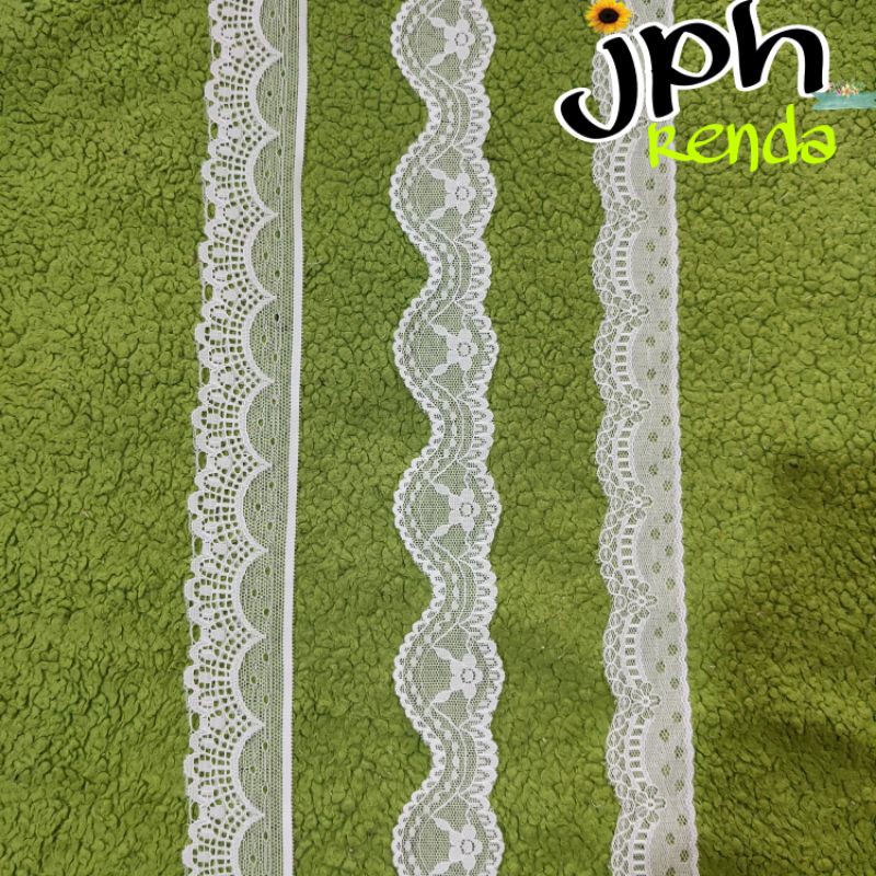 Jual Renda air, renda tile, renda tulle (per roll 15yard) | Shopee ...