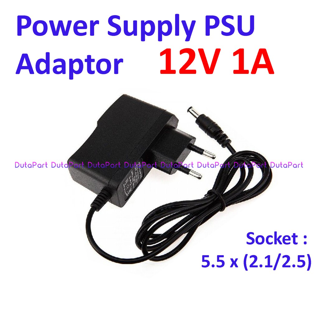 Jual Adaptor DC 12V 1A Power Supply CCTV LED PowerSupply PSU KUALITAS ...