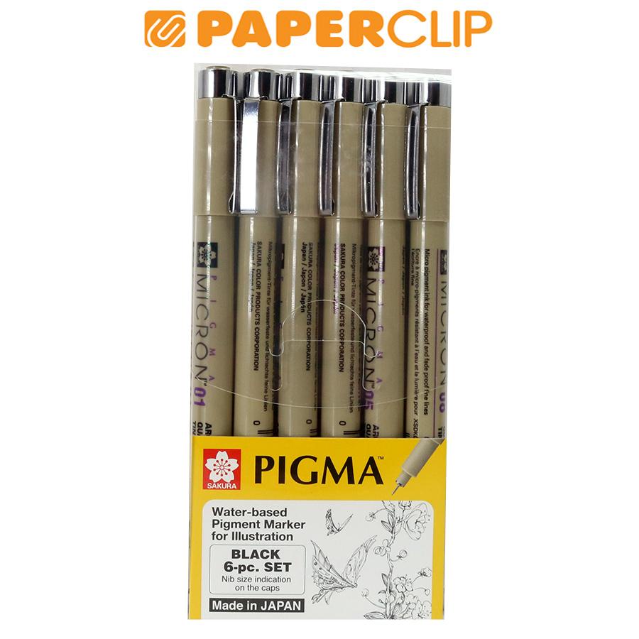 Jual BALLPOINT SAKURA PIGMA MICRON XSDK-6A SET 6 | Shopee Indonesia
