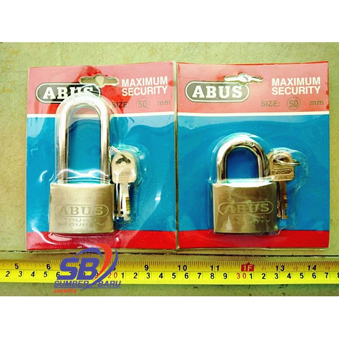 Jual GEMBOK NIKEL ABUS ASLI 40 MM LEHER PANJANG MURAH TOKO GUDANG ...