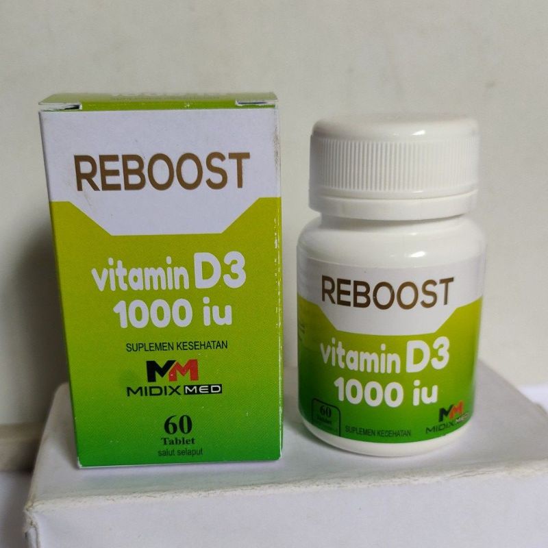 Jual REBOOST - Vitamin D3 1000 iu - Kemasan botol isi 60 tablet ...