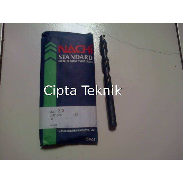 Jual Mata Bor Nachi 12mm Matabor Nachi Asli 12 mm Lurus Parallel Shank Twist Drill Original ...