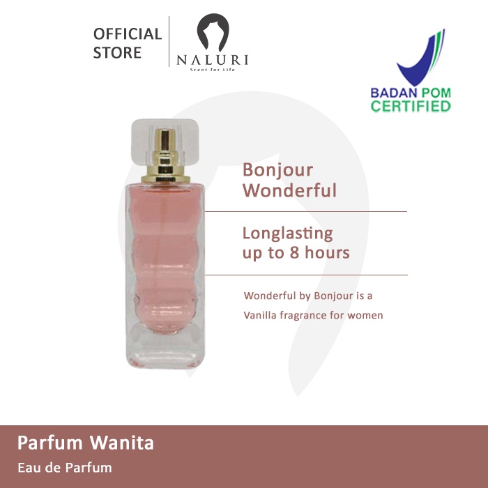 Jual Parfum Original Bonjour Wonderful EDP For Woman 30ml | Shopee ...