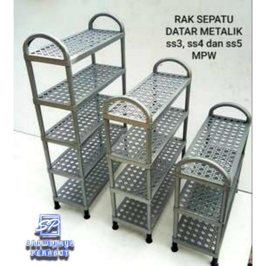 Jual MPW RAK SEPATU PLASTIK SILVER SERBAGUNA | Shopee Indonesia