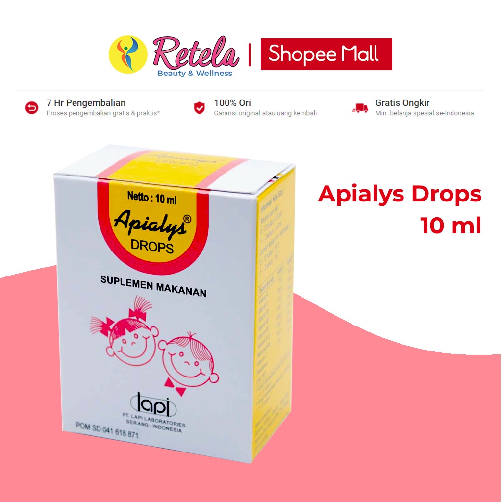 Jual Apialys Drops 10 ml - Apialys Syrup 100 ml / Suplemen Kesehatan ...