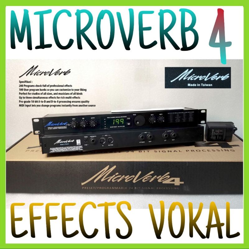 Jual Effect Vokal MICROVERB 4 Kuping Besi,effects 100 User program ...