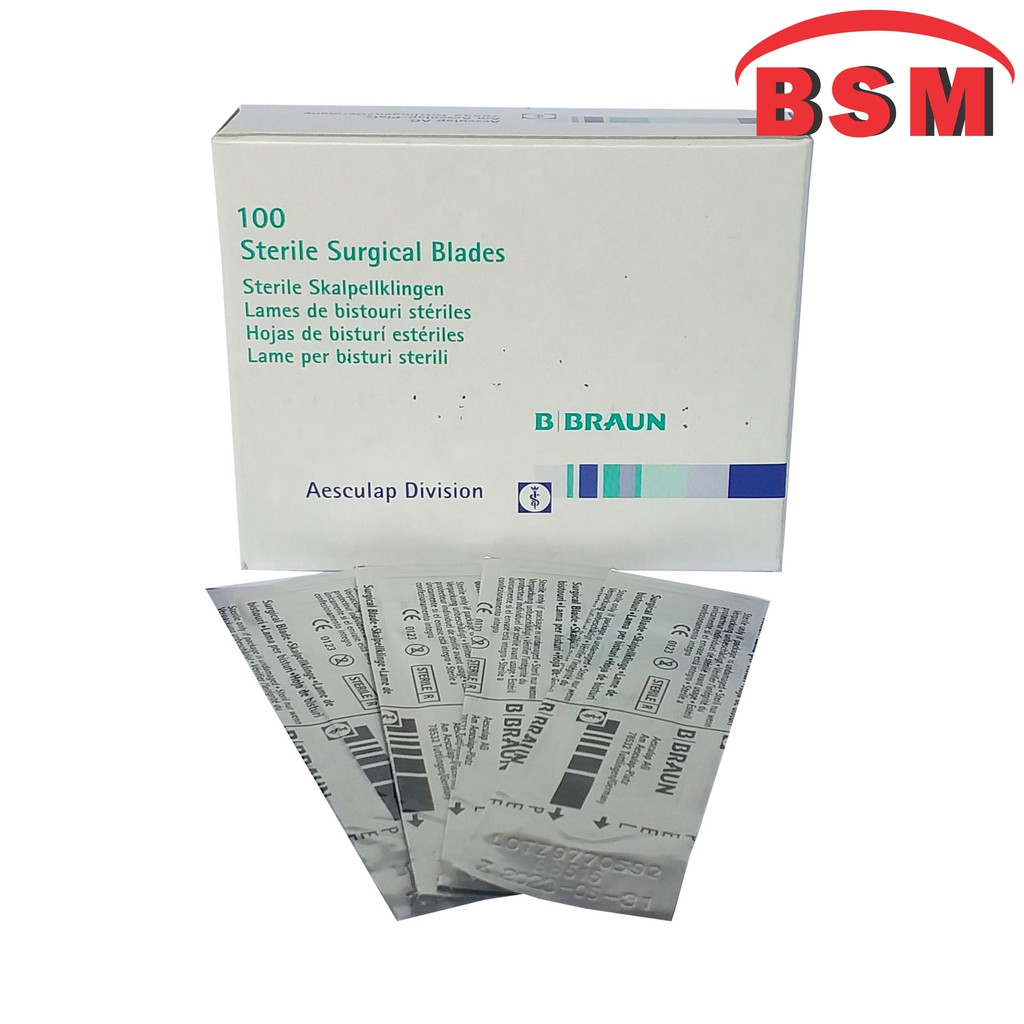 Jual Sterile Surgical Blades Braun MESS AESC No 15 | Shopee Indonesia