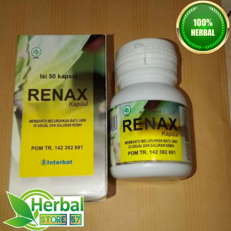 Jual RENAX Asli 100% Original Mengobati Dan Mencegah Batu Ginjal 50 Kapsul | Shopee Indonesia