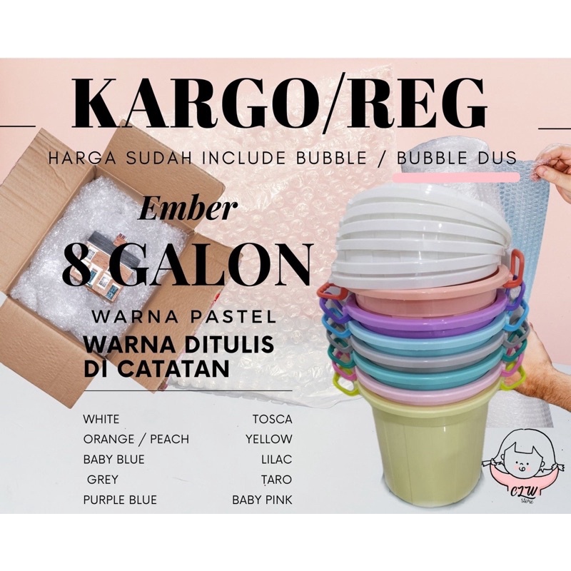 Jual Ember 10 8 6 Galon Ember 30 40 Liter Bucket Pail dengan Tutup ...