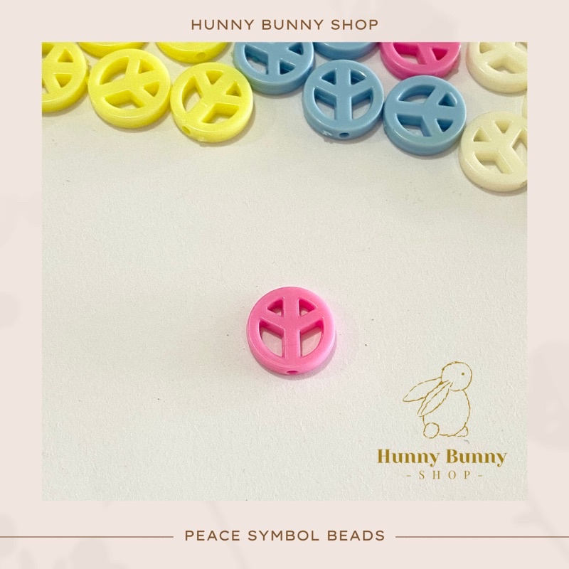 Jual [READYSTOCK] PEACE SYMBOL BEADS / MANIK LAMBANG PERDAMAIAN ...