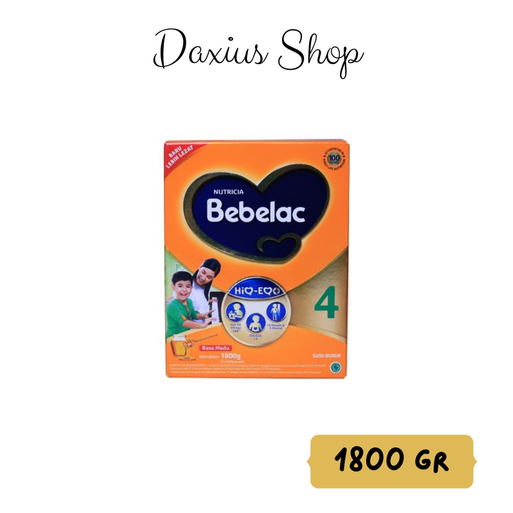 Jual NUTRICIA BEBELAC 4 MADU BOX 1800 GR | Shopee Indonesia