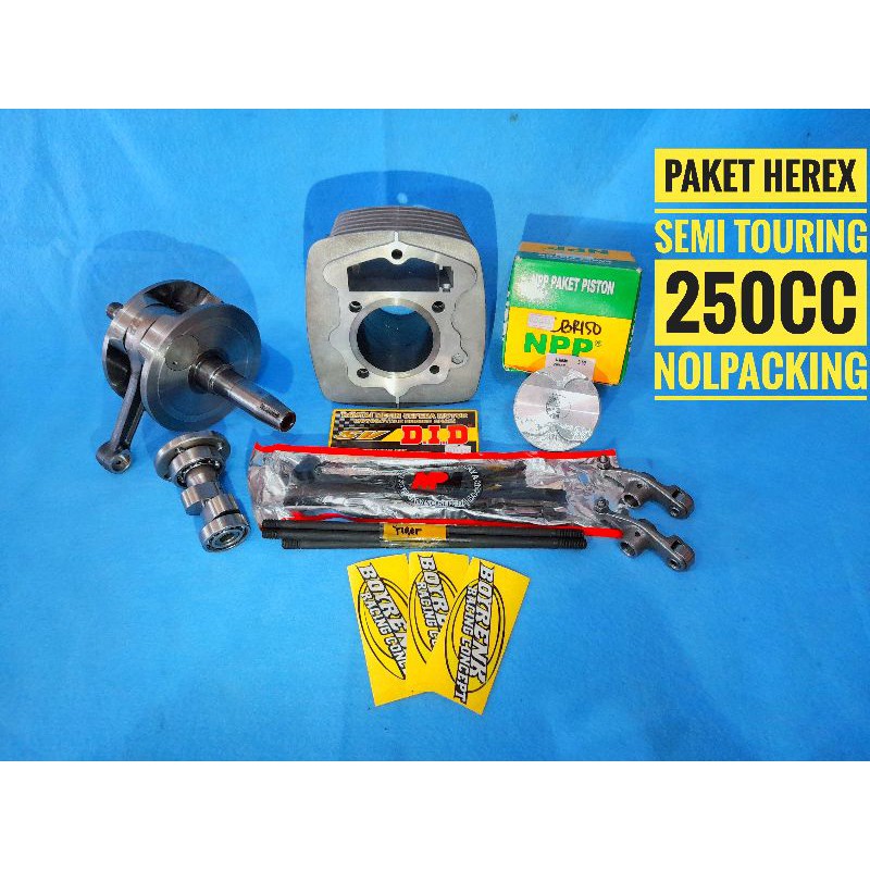 Jual PAKET BORE UP HEREX 250CC NOLPACKING PNP GL MP TIGER-BOYRENK | Shopee Indonesia