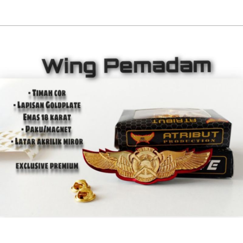 Jual Exclusive Lencana Pin Wing Pemadam Fire Fighter | Shopee Indonesia