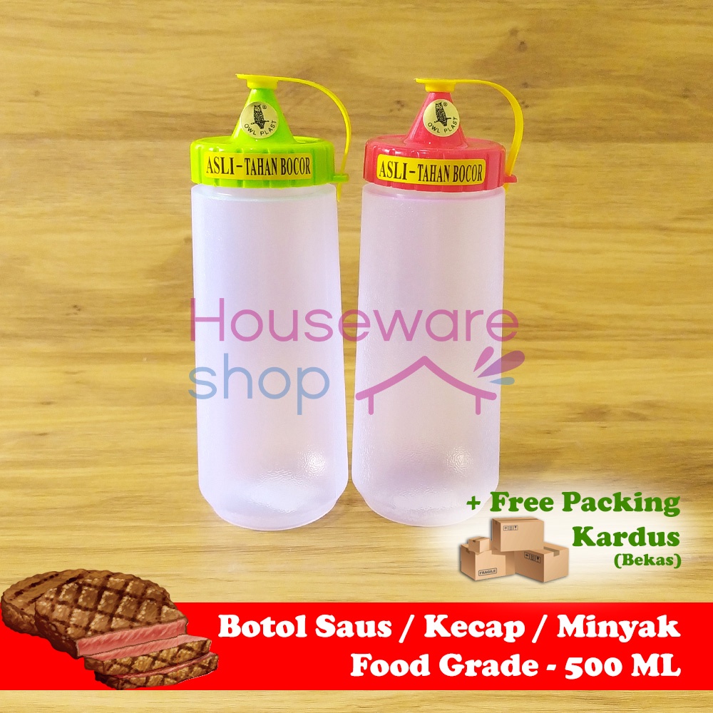 Jual Sauce Keeper / Botol Kecap Saus Saos DP500 - 500 ML | Shopee Indonesia