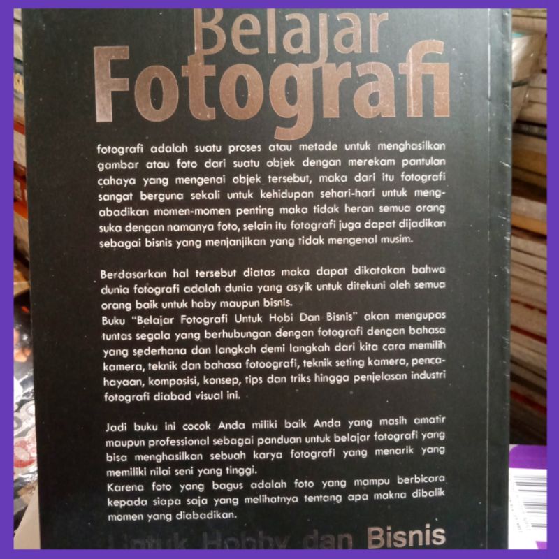 Jual Buku belajar fotografi untuk hobi dan bisnis | Shopee Indonesia
