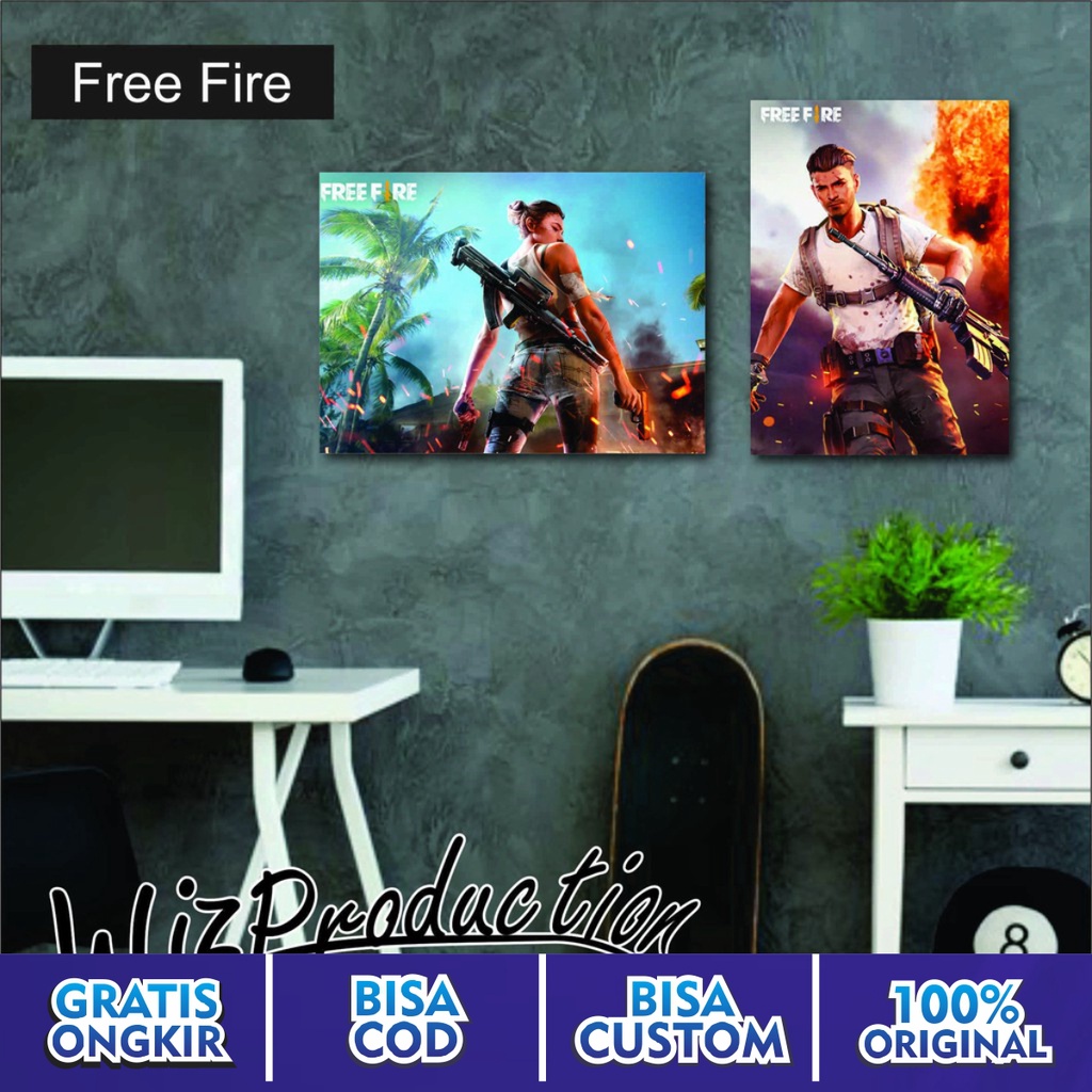 Jual POSTER GAME FREE FIRE WALLDECOR GAME KAYU | Shopee Indonesia