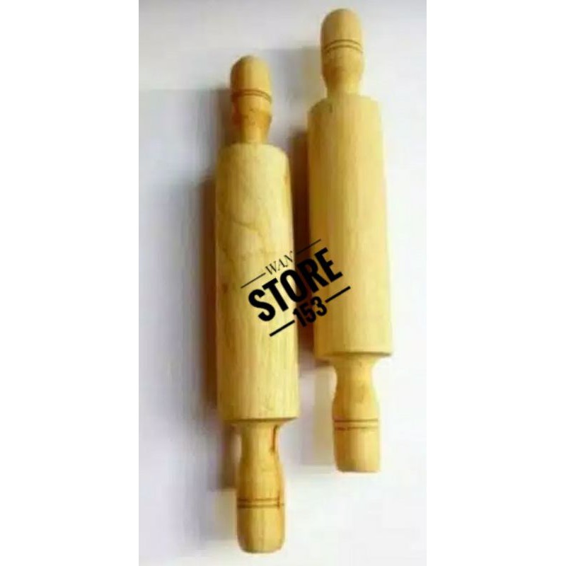 Jual rolling pin kayu/rollan kayu/penggiling adonan kue/diameter 34cm ...