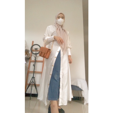 Jual Alleya Dress BW (Silk Premium) | Shopee Indonesia