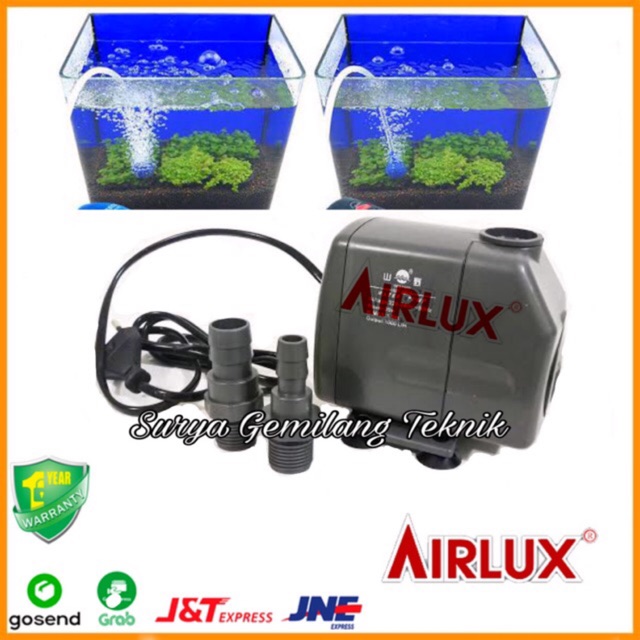 Jual Pompa Airlux wp 3800 aquarium /Pompa Airlux 3800 kolam ...